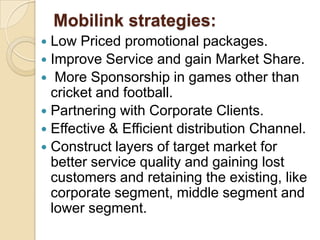 Mobilink project | PPTX