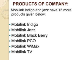Mobilink project | PPTX