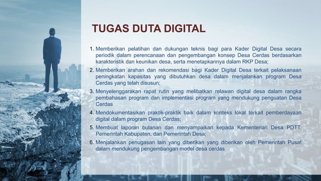 Mobilisasi Duta Digital Kegiatan Desa Cerdas | PPT