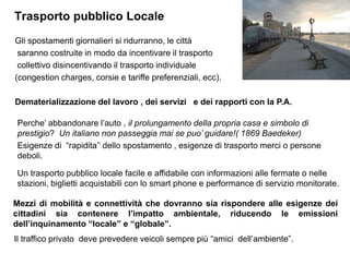 Mobilita sostenibile in una smart city | PPT
