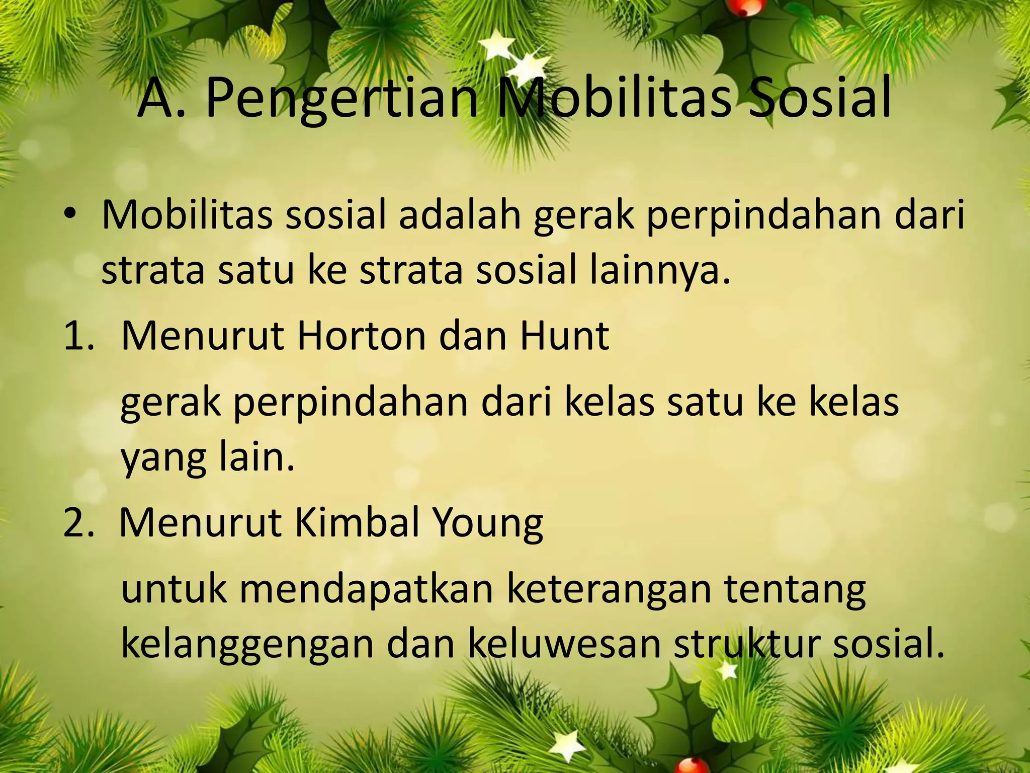 Mobilitas sosial | PPTX