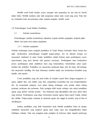 Mobiliti sosial melalui pendidikan | DOCX