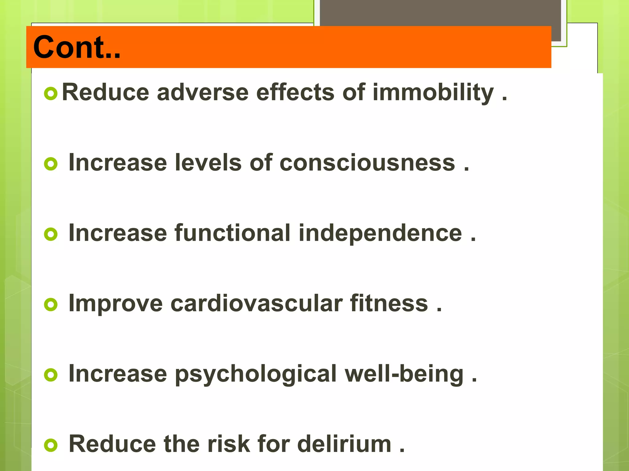 early Mobility in ICU | PPTX