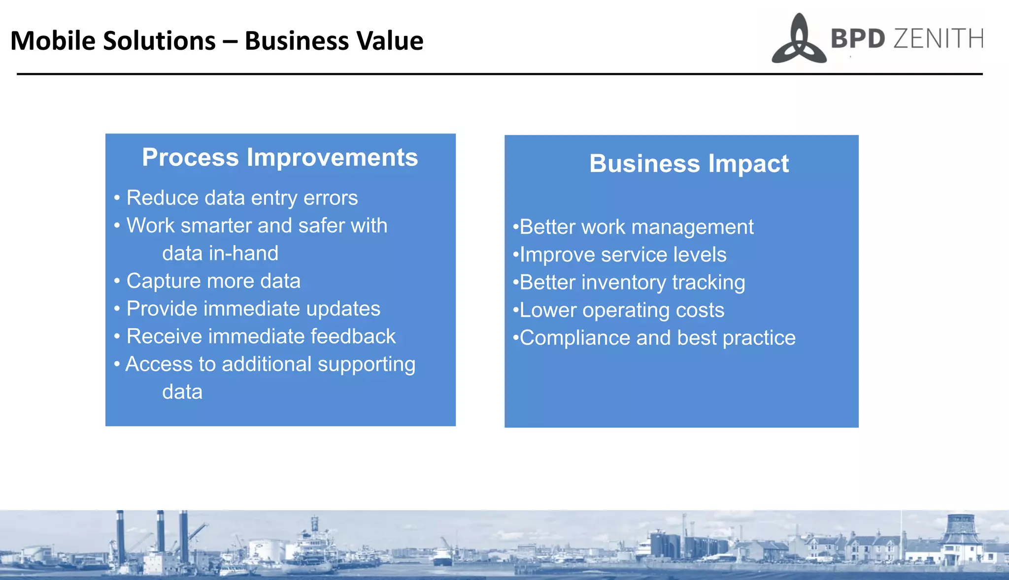 Maximo Mobile Solutions - BPD Zenith Presentation | PPT