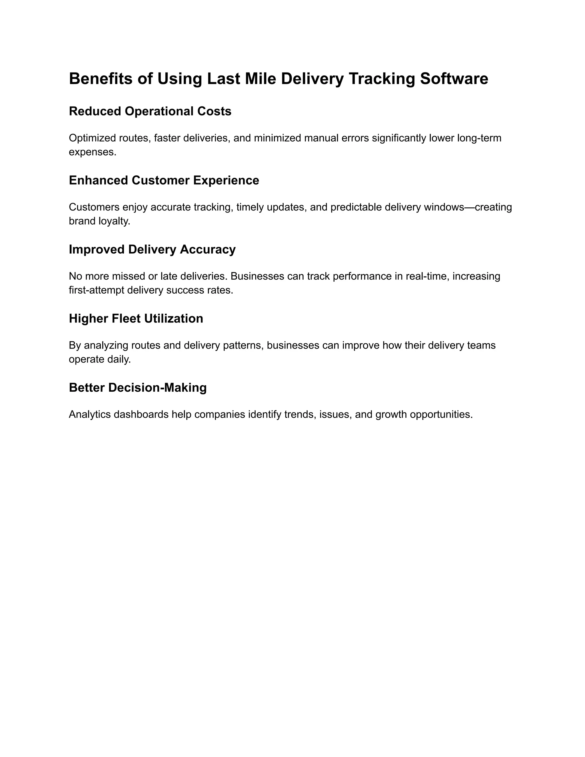 Last Mile Delivery Tracking Software | Mobility Infotech Logistics | PDF