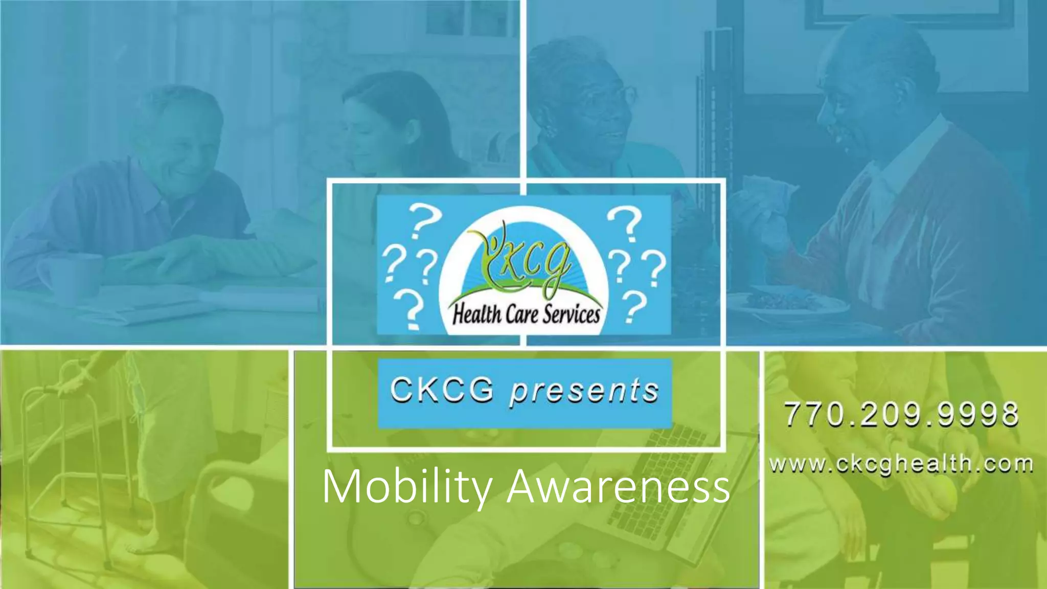 Mobility Awareness Among Aging Population | PPTX