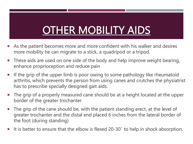 MOBILITY AIDS.pptx | First Aid | Injuries