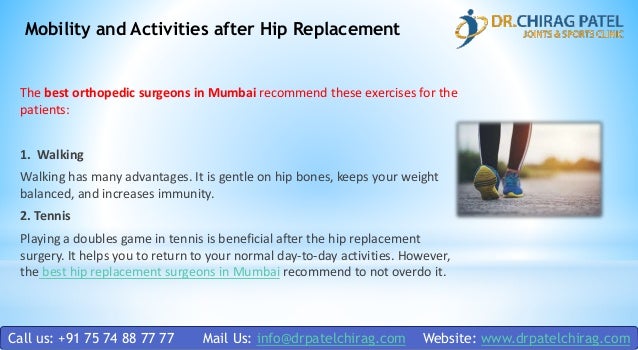 Mobility And Activities After Hip Replacement Hip Orthoinfo Dr