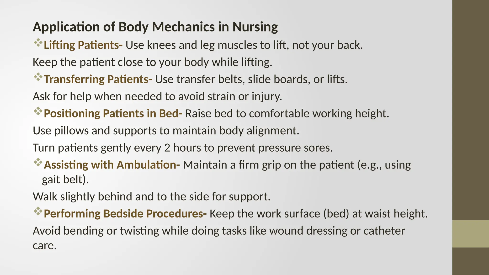 Mobility and Immobility in Nursing...... | PPTX