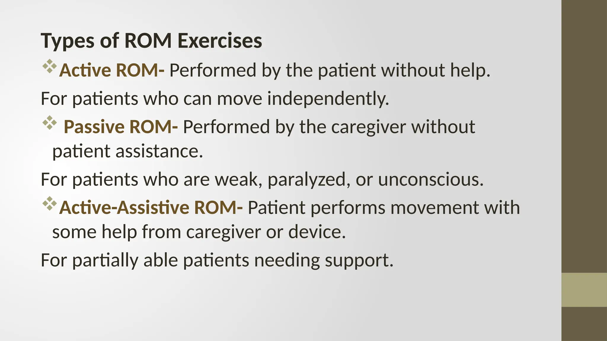 Mobility and Immobility in Nursing...... | PPTX