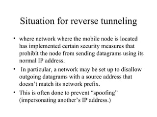 Mobility And Mobile I Pv4 | PPT | Internet | Computing
