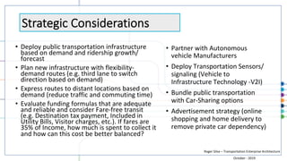 Mobility as a service enterprise architecture - roger silva | PPT