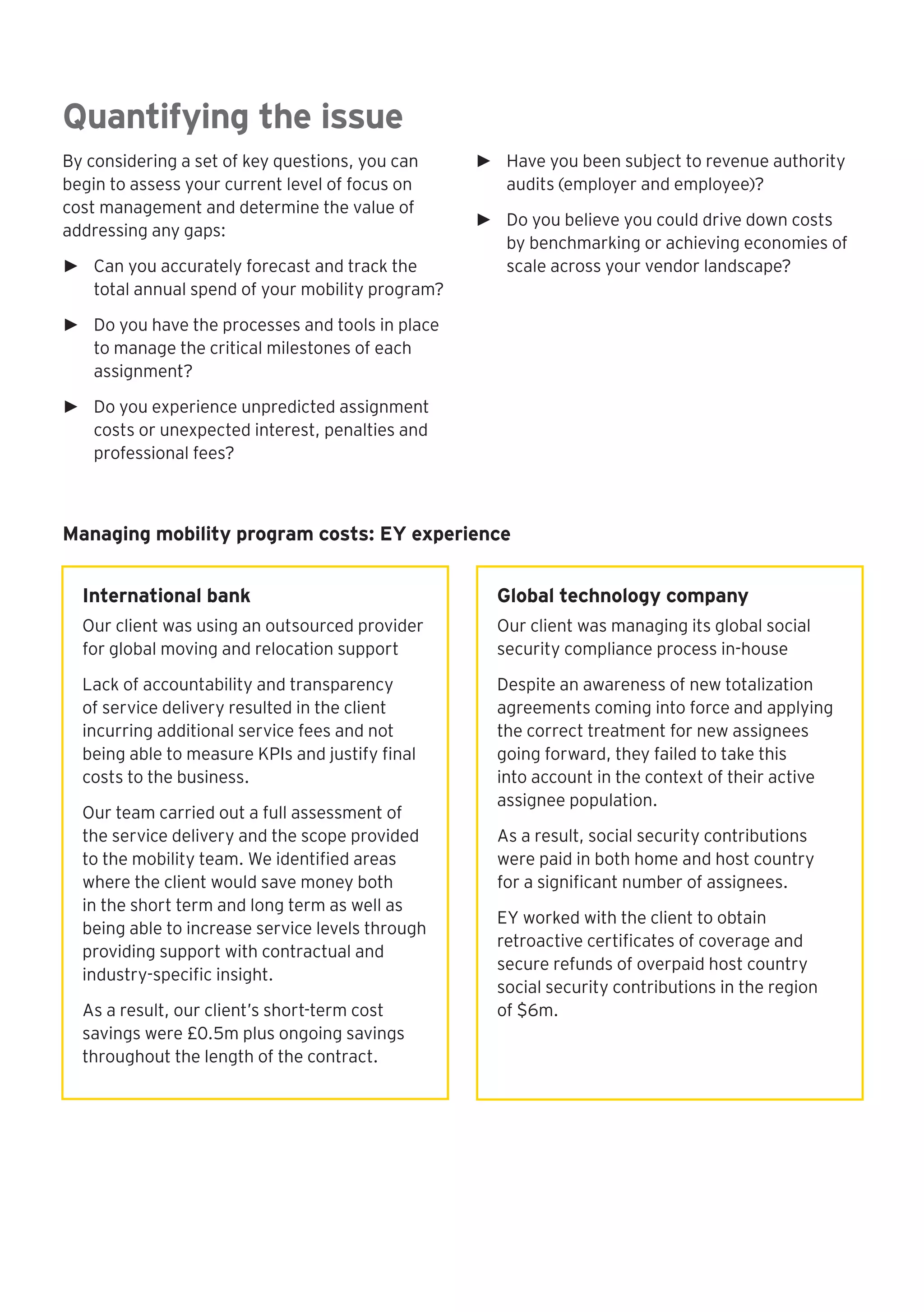 Mobility cost mgmt | PDF
