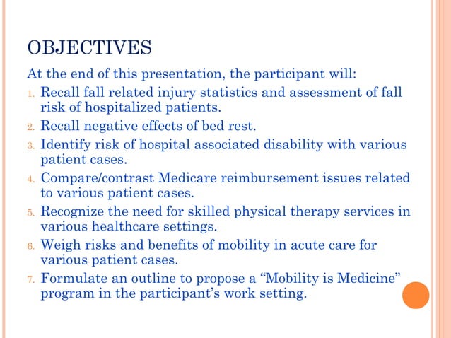 Mobility is Medicine | PPT
