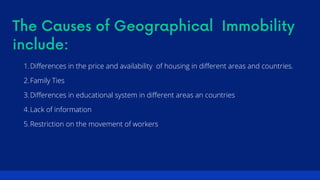 Mobility of the factors of production | PDF