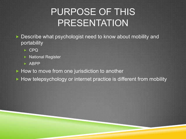 Mobility and Portability in Psychology | PPT