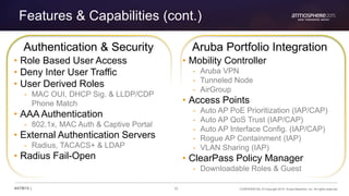 Unified access with Aruba Mobility Access Switches – Live Demo | PPT