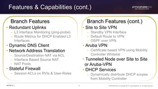 Unified access with Aruba Mobility Access Switches – Live Demo | PPT