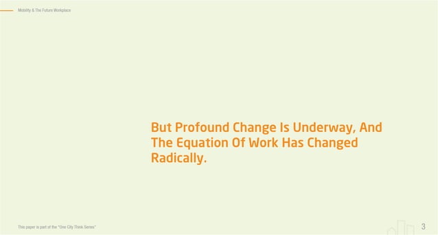 Mobility & the future of work. how smart global workspheres are ...