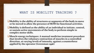 Mobility training | PPTX