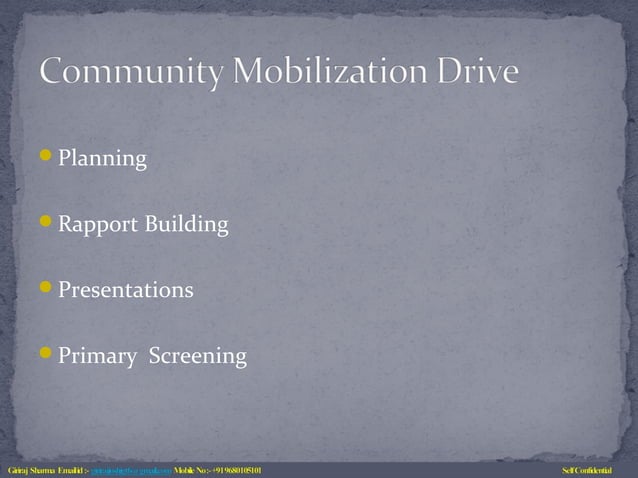 Mobilization placement | PPT