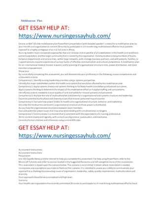 Mobilization plan | PDF