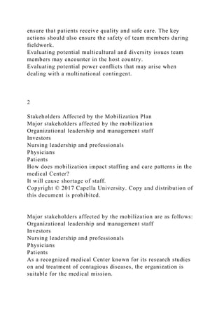 MOBILIZATION PLANLearner’s NameCapella Univers.docx