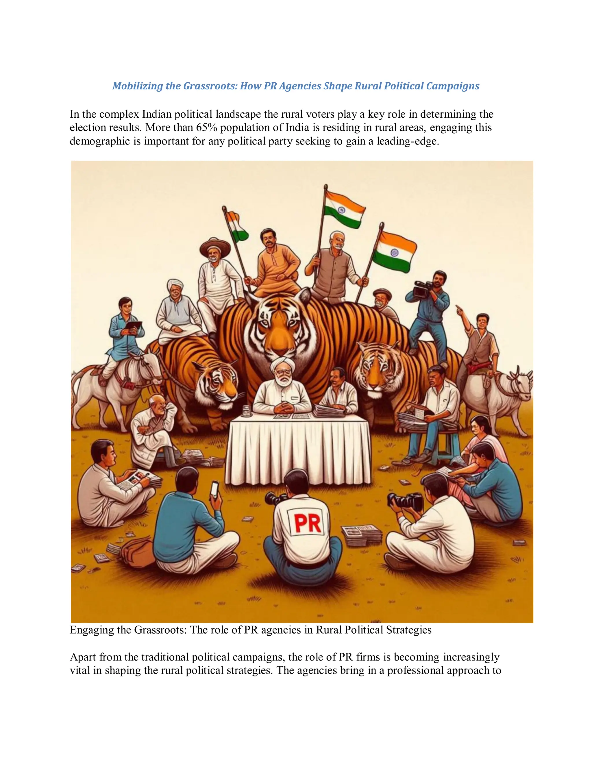 Mobilizing the Grassroots How PR Agencies Shape Rural Political ...