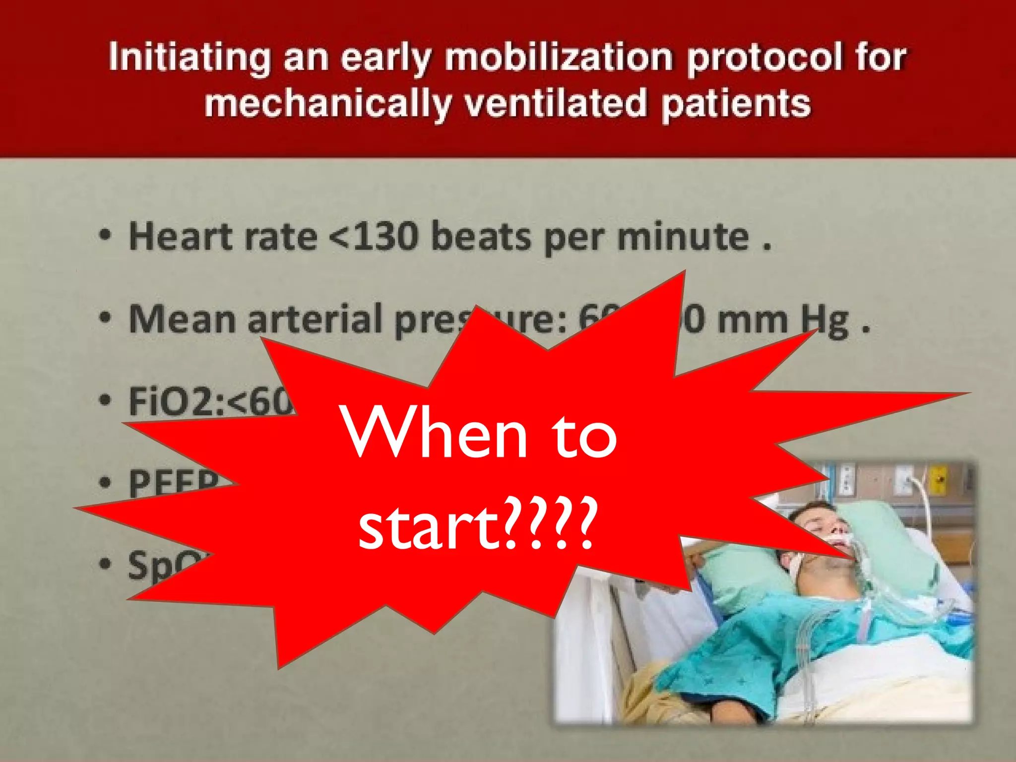 Mobilization in icu | PPT