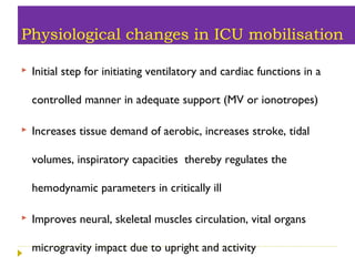 Mobilization in icu | PPT