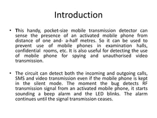 Mobille phone detector | PPTX