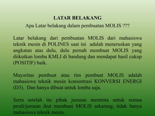 MOBIL LISTRIK POLITEKNIK SEMARANG | PPTX