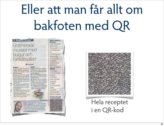 Mobil marknadsföring - QR koder och mobila sidor. | PPT