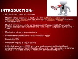 Strategic Business Management Of Mobilink | PPTX