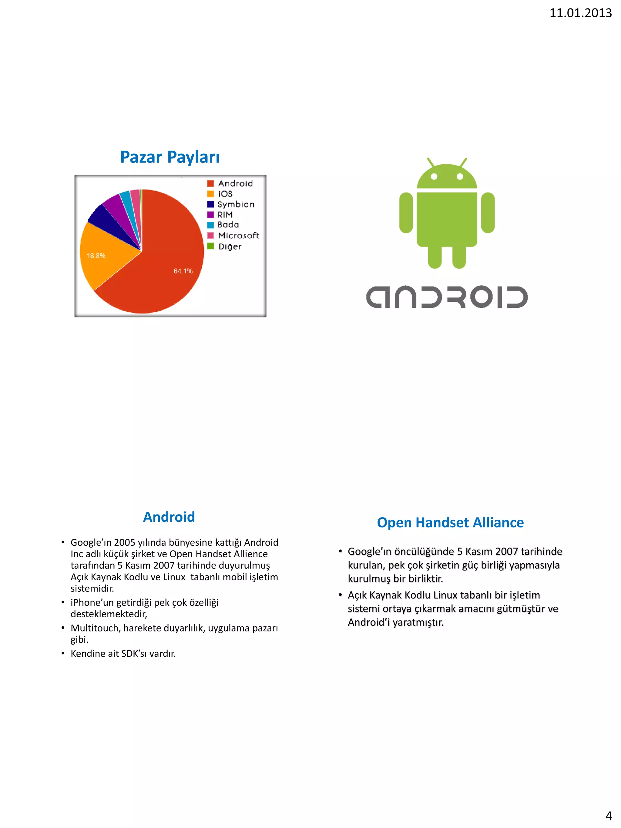 Mobil platformlar ve uygulamalar | PDF
