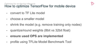 Machine Learning on mobile devices | PPT