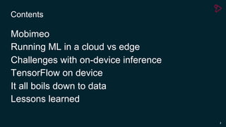 Machine Learning on mobile devices | PDF | Cloud Computing | Internet