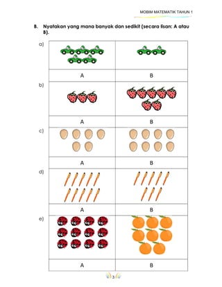 MOBIM MATEMATIK TAHUN 1 Versi BM.pdf.print | PDF
