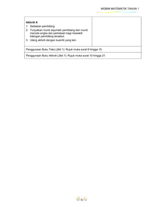 MOBIM MATEMATIK TAHUN 1 Versi BM.pdf.print | PDF