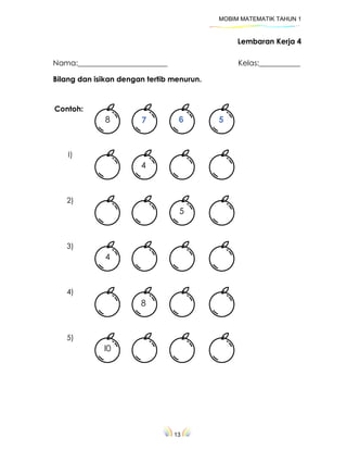 MOBIM MATEMATIK TAHUN 1 Versi BM.pdf.print | PDF