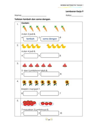MOBIM MATEMATIK TAHUN 1 Versi BM.pdf.print | PDF
