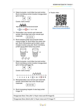 MOBIM MATEMATIK TAHUN 1 Versi BM.pdf.print | PDF