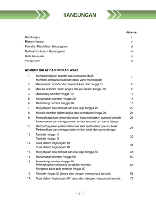 MOBIM MATEMATIK TAHUN 1 Versi BM.pdf.print | PDF