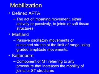Mobility Intro Lect I | PPT
