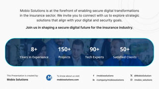 Digital Transformation & Data Security in Insurance Sector | PPT