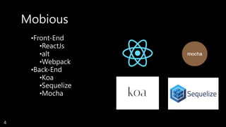Mobious(ES6 Isomorphic Flux/ReactJS Boilerplate) | PPT