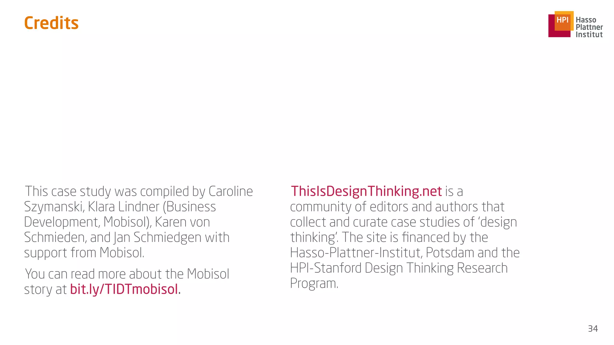 Design Thinking Case Study I: Mobisol — Reinventing Solar Energy Supply ...