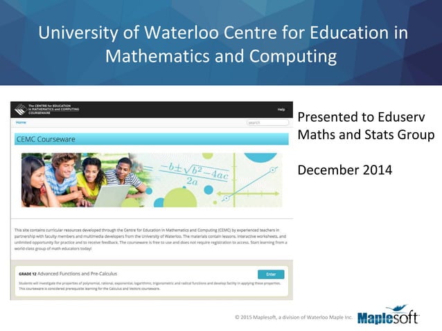 Mobius from Maplesoft | PPT
