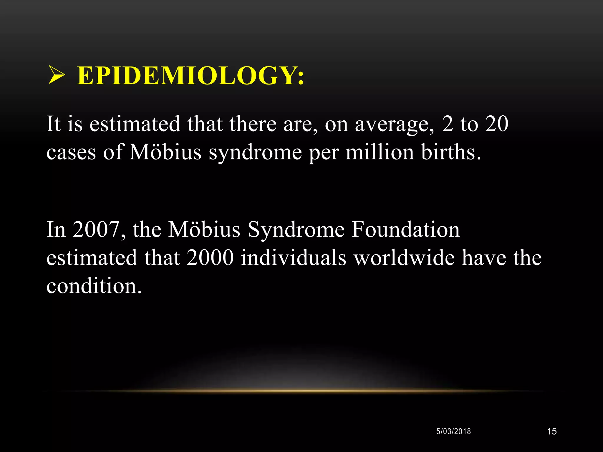 Mobius syndrome 2018 | PPTX
