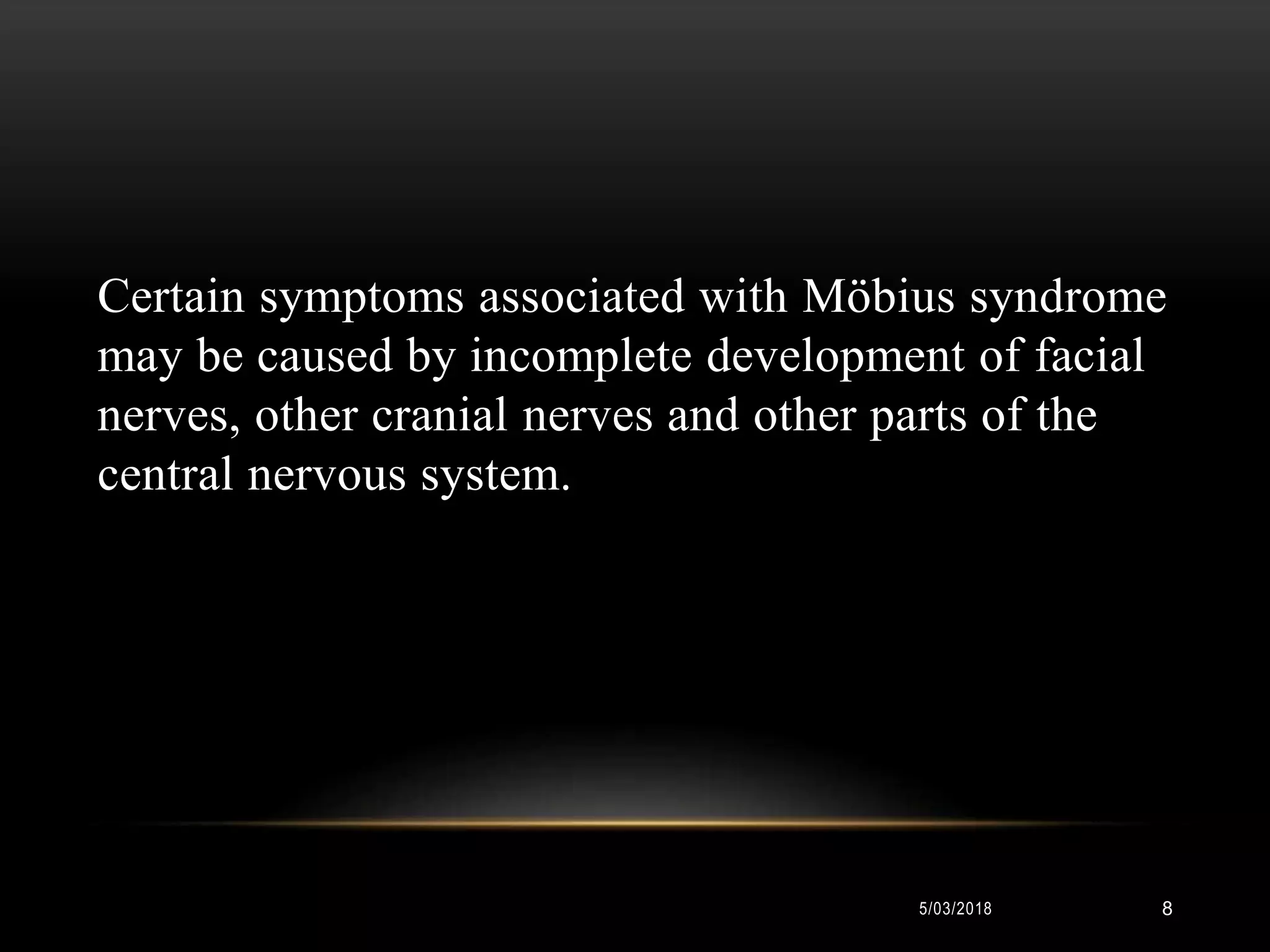 Mobius syndrome 2018 | PPTX
